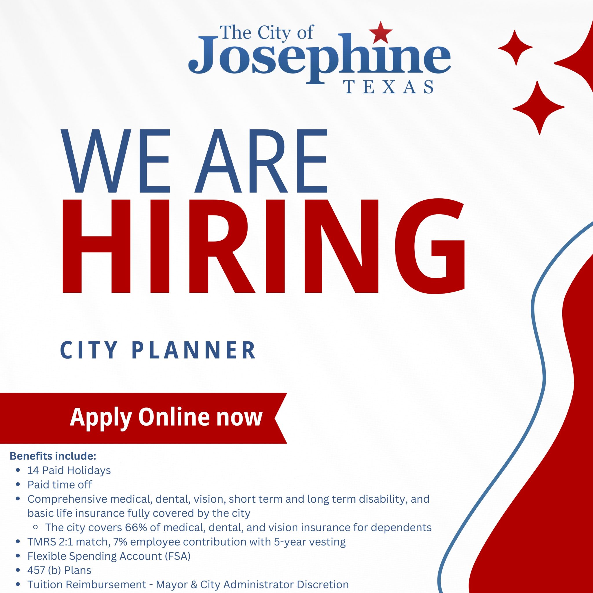 Notice of Tax Estimates - City of Josephine, TX - Est. 1888