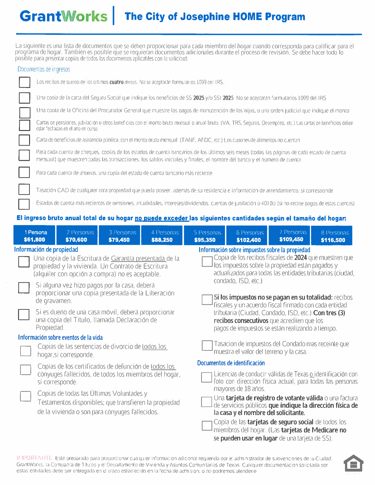 Residents and Visitors - City of Josephine, TX - Est. 1888